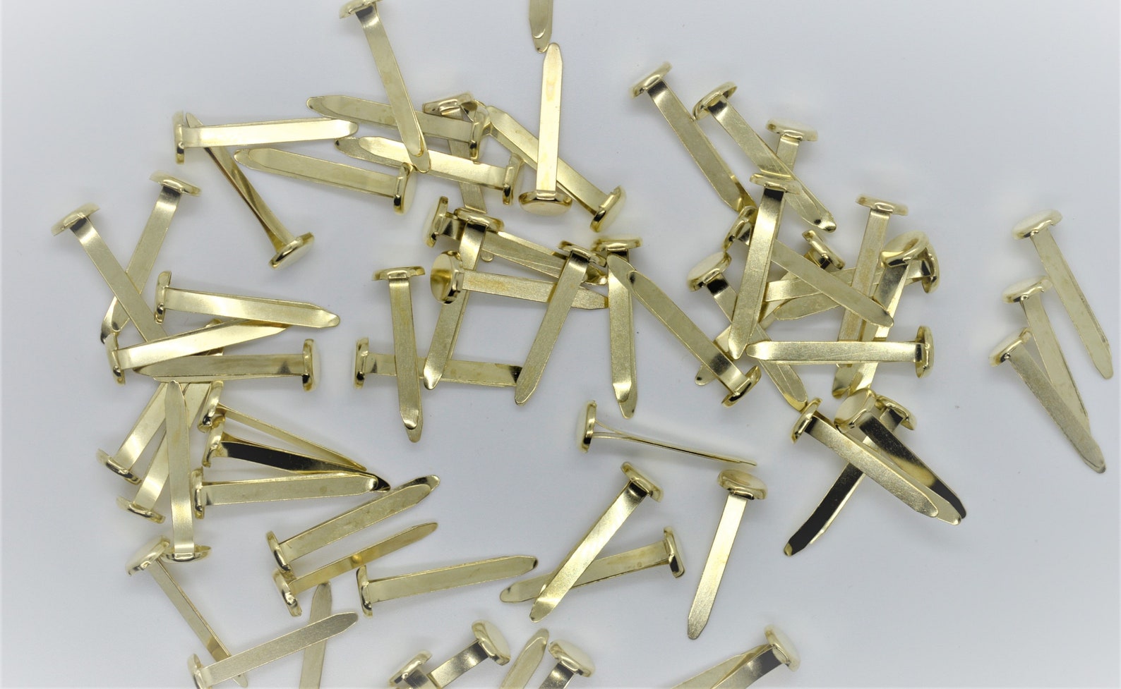 Gold Paper Clips 19mm Split Pin Fastener Pins Office School Crafts ...