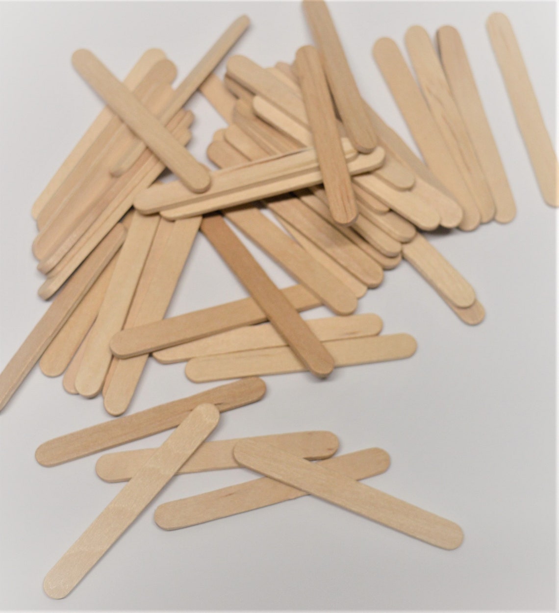 Miniature Small Natural Wood Ice Cream Lolly Sticks Ice Pops Wooden ...