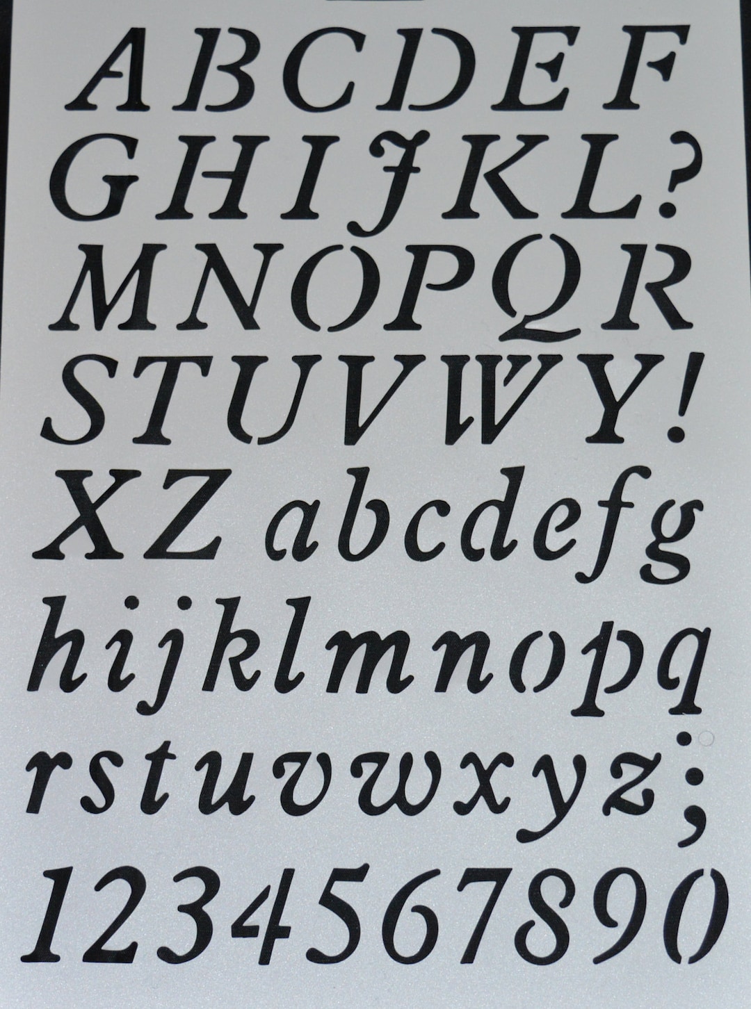 ABC Wall Stencil Reusable Alphabet Letters Numbers Lettering - Etsy