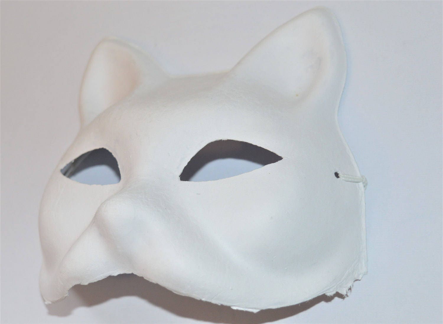 Cat White Mask Plain Masks Fancy Dress Masquerade Party - Etsy