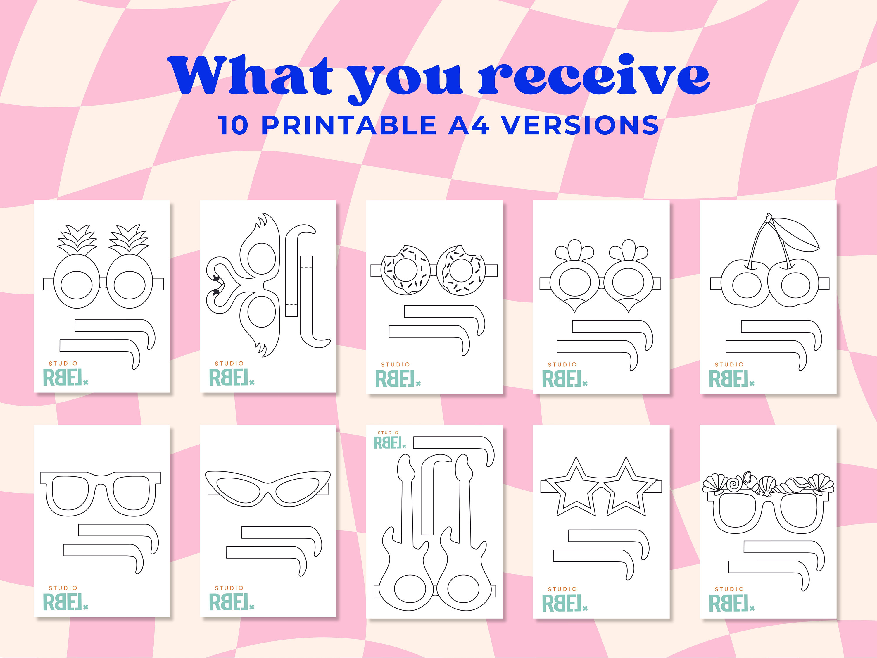 10 Printable Paper Glasses Kids Activities, Paper Glasses Template ...