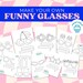10 Printable Paper Glasses Kids Activities, Paper Glasses Template ...