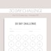 Printable 30 Day Challenge, Digital Download Habit Tracker, Goal ...
