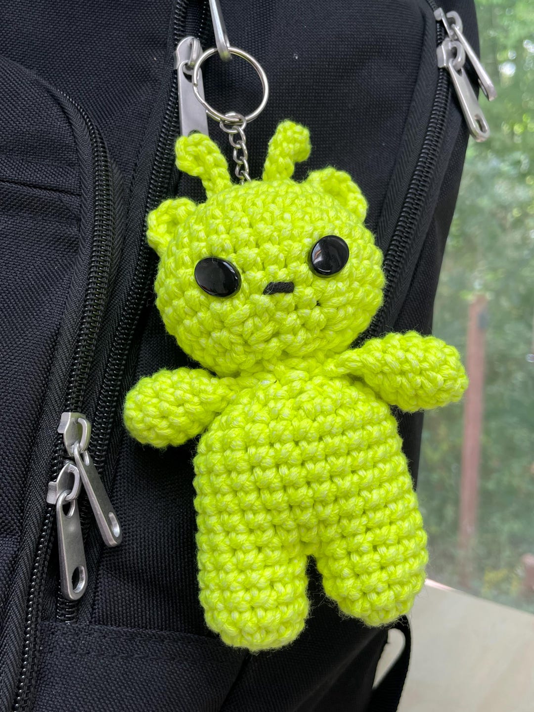 Alien Bear Keychain - Etsy