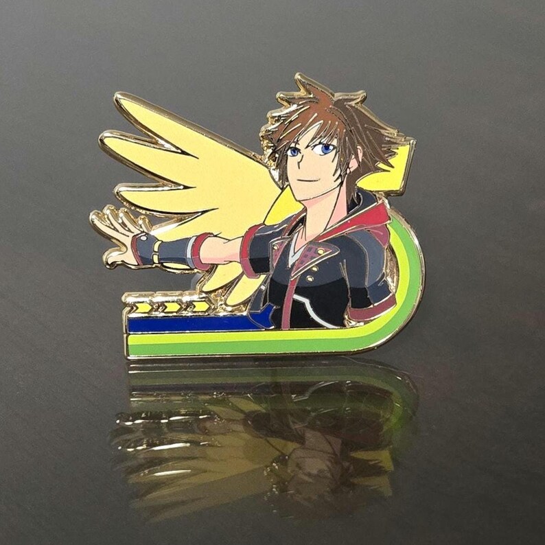 Sora KH3 HP Enamel Pin | Kingdom Hearts 3 (KH3) - Etsy