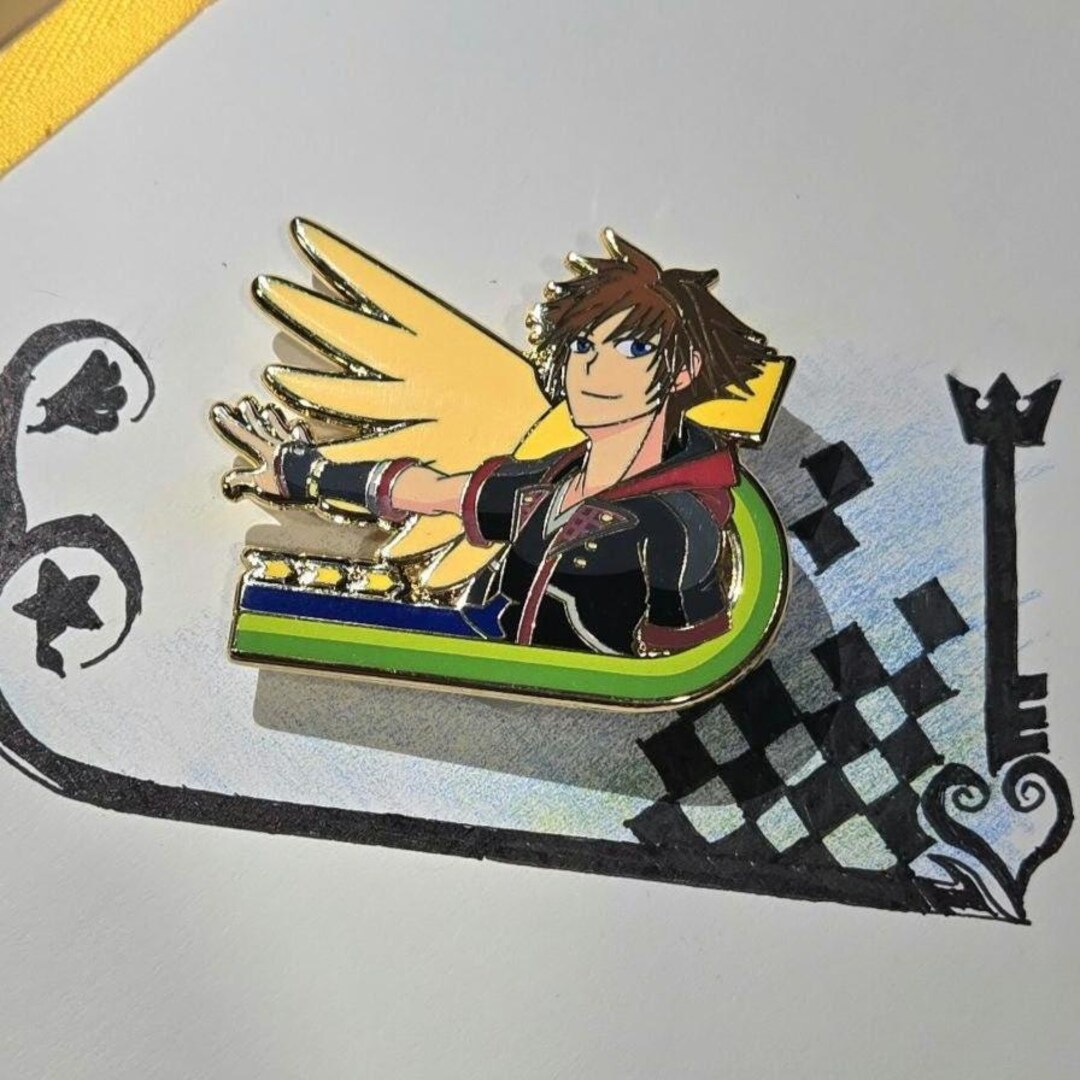 Sora KH3 HP Enamel Pin | Kingdom Hearts 3 (KH3) - Etsy