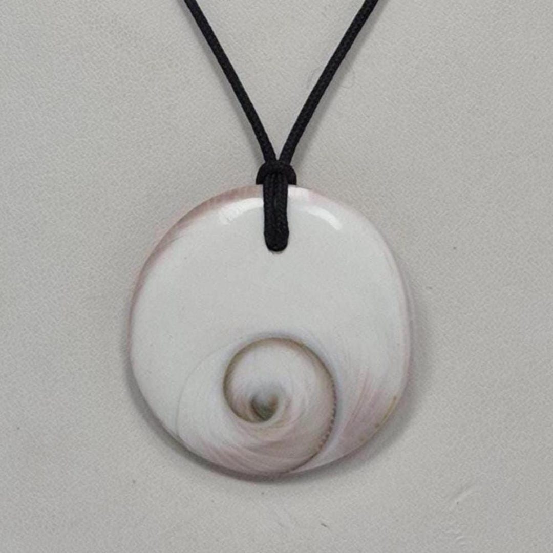 Operculum Pendant Necklace, Free Shipping (25310), Gastropod Necklace ...