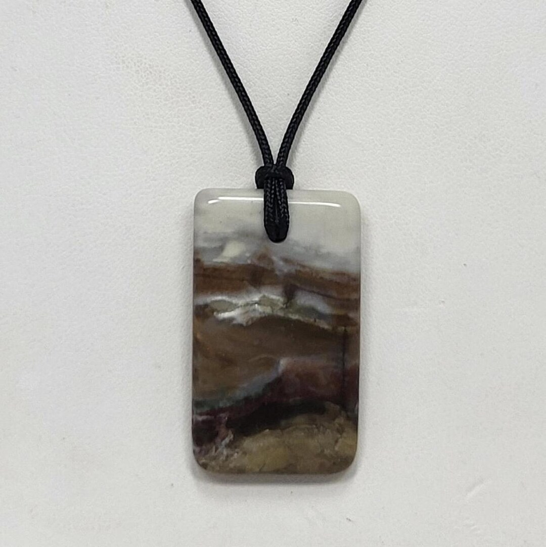 Calico Early Man Agate Pendant Necklace, Free Shipping (24204), Calico ...