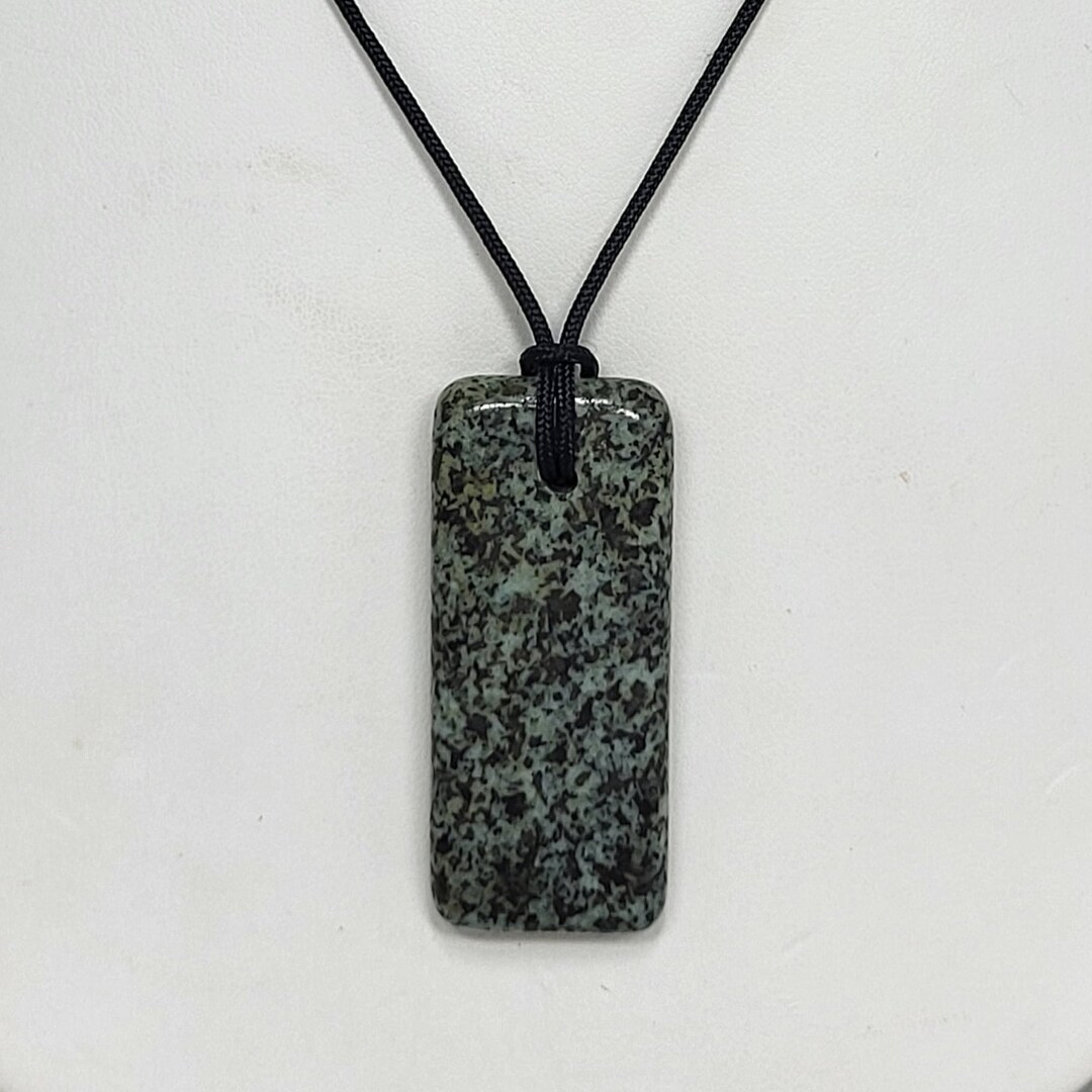 Blue Speckled Granite Pendant Necklace, Free Shipping (23883), Speckled ...