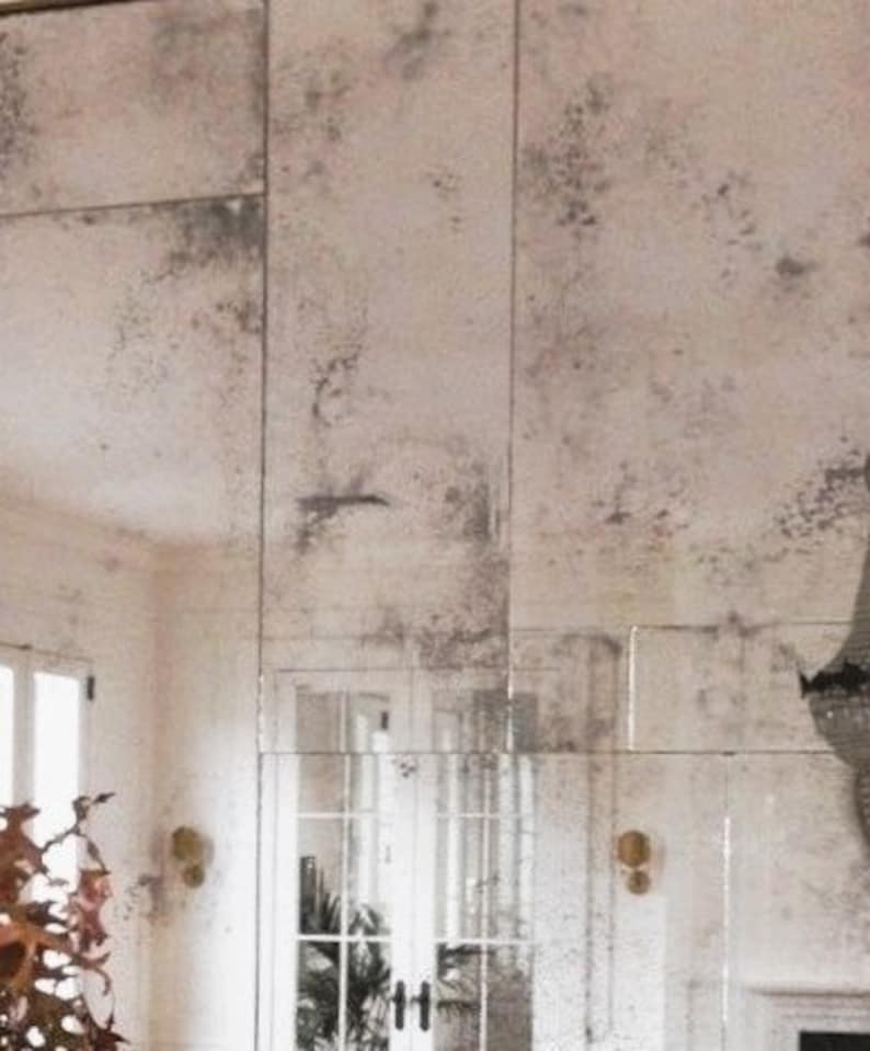 130antique Mirror Tiles: Aged Usa-made Glass - Etsy