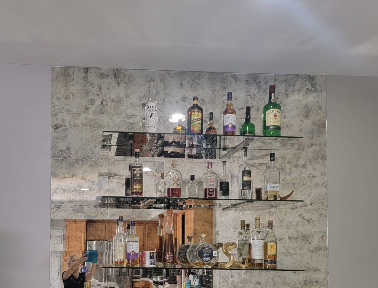 Antique Mirror Glass Tiles: USA Made, Luxurious Interior Design. the ...