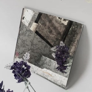 Aging Mirror, Vintage Mirror Tiles, Antique Mirror Tiles, Antique ...