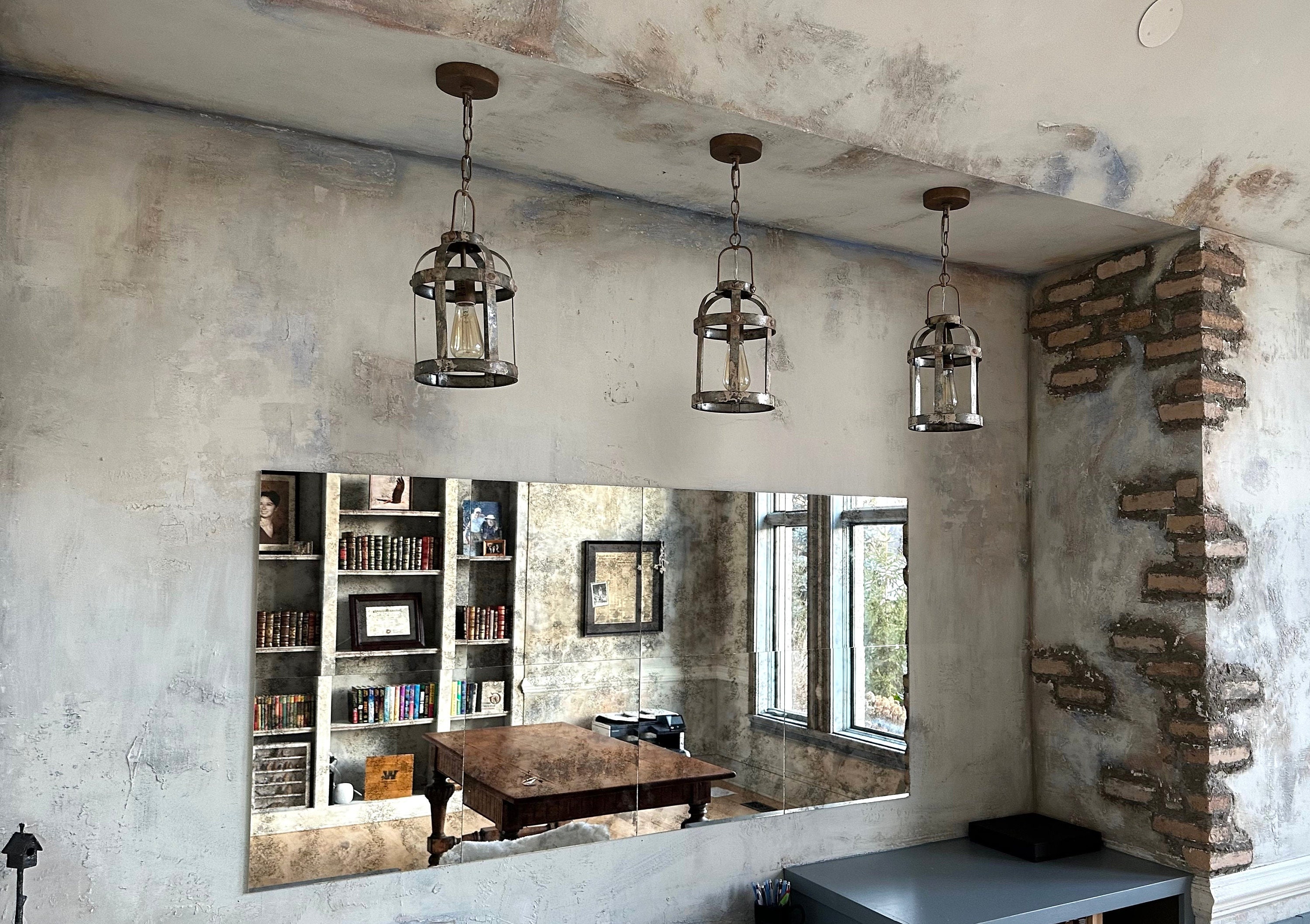 Antique Mirror Tiles 20x 20, Antique Mirror in Modern Interior, Antique ...