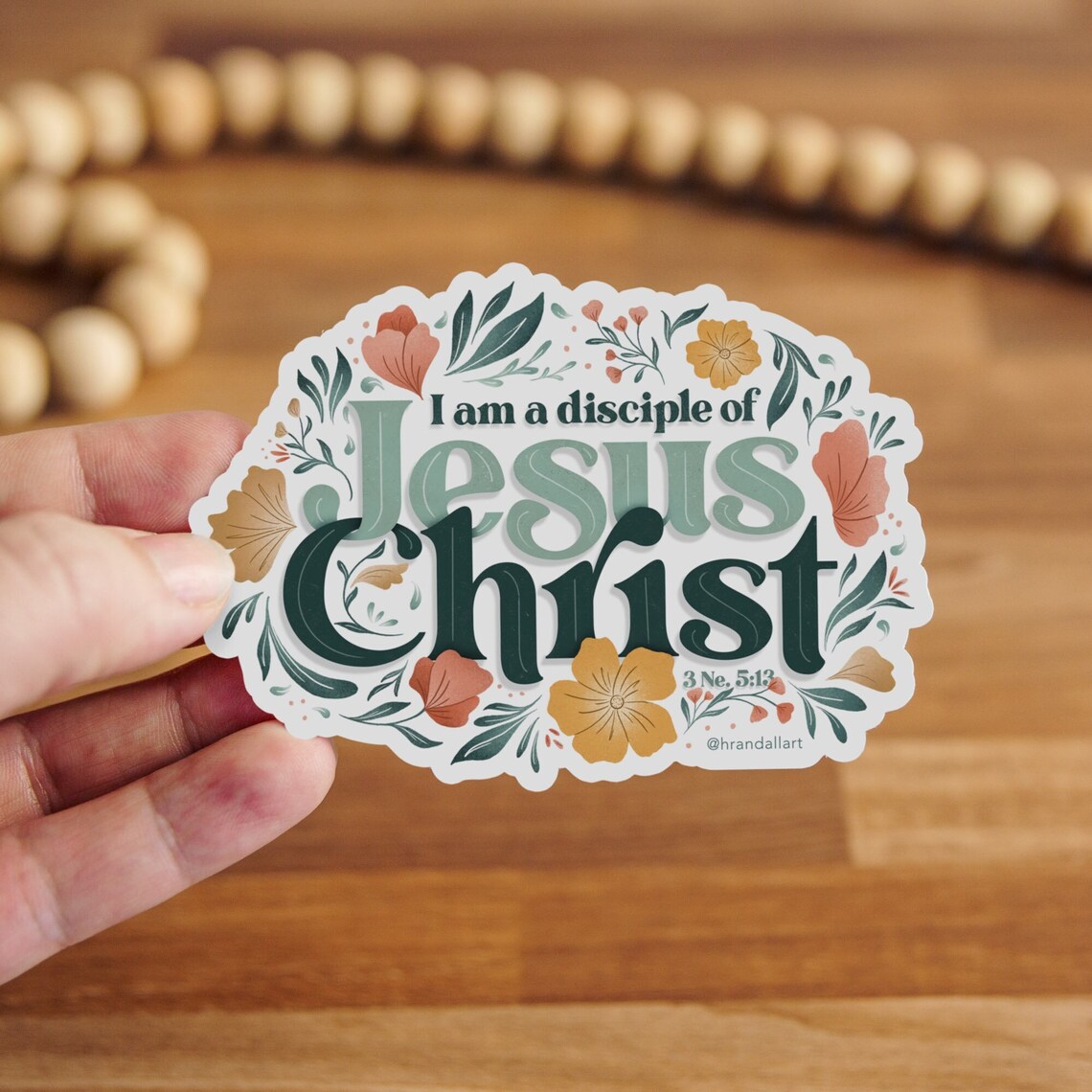 2024 LDS Youth Theme "i Am a Disciple of Jesus Christ" - Card & Sticker ...