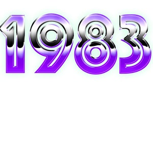 1983 PNG, 5 Digitals, 40th Birthday Digital File, 1983 Png 5 Chrome ...