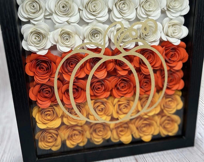 Fall Themed Pumpkin Shadow Box - Etsy