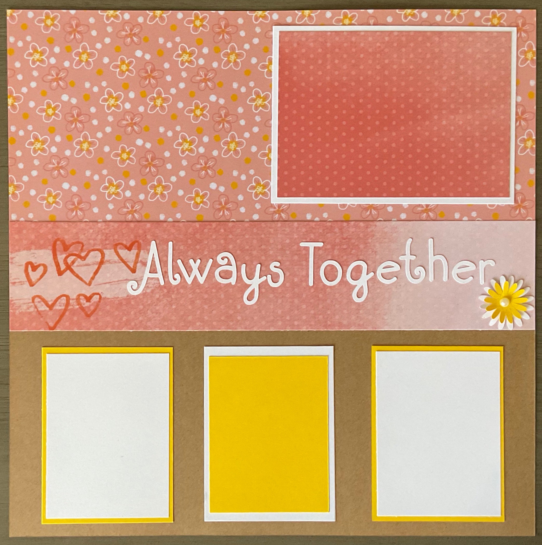 Always Together Layout- Premade Scrapbook Pages, Page Kit, Scrapbook ...