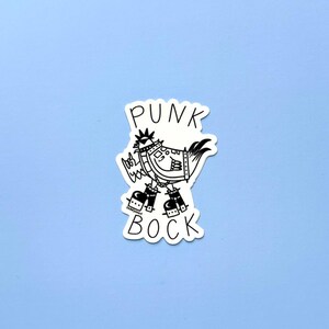 Punk Rock Chicken Water Bottle Sticker - Etsy