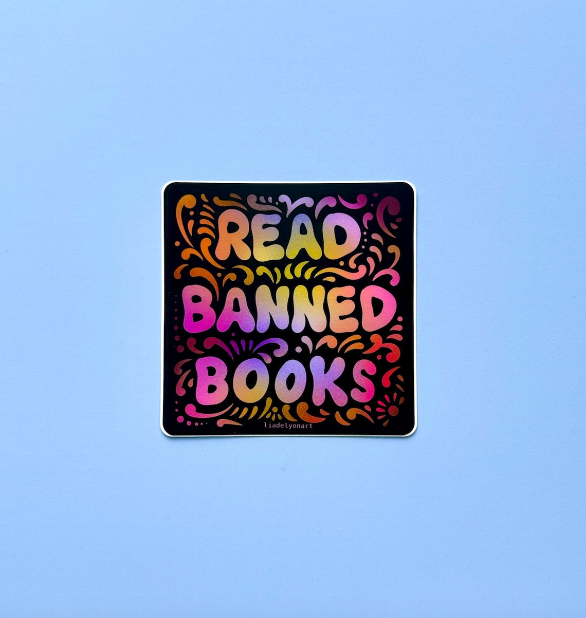 Read Banned Books Vinyl Water Bottle Sticker - Etsy