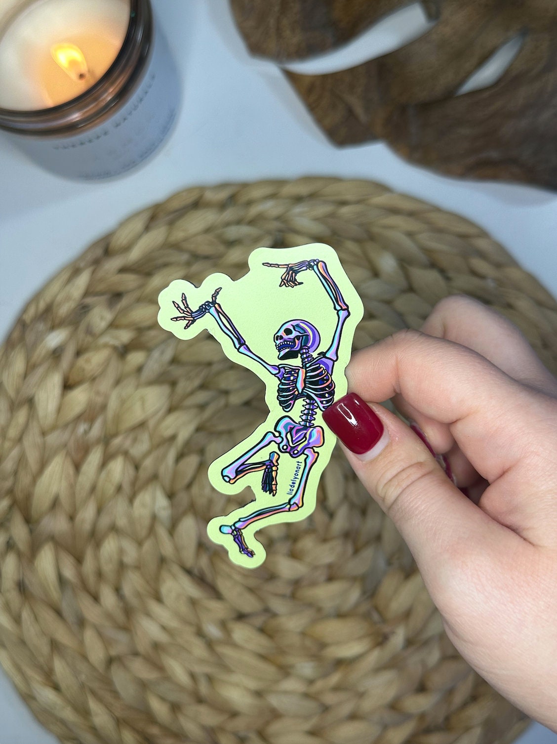 Dancing Skeleton Refrigerator Magnet, Car Magnet - Etsy