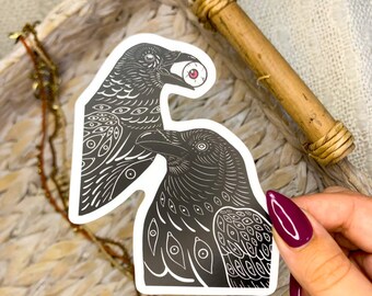 Raven Sticker - Etsy