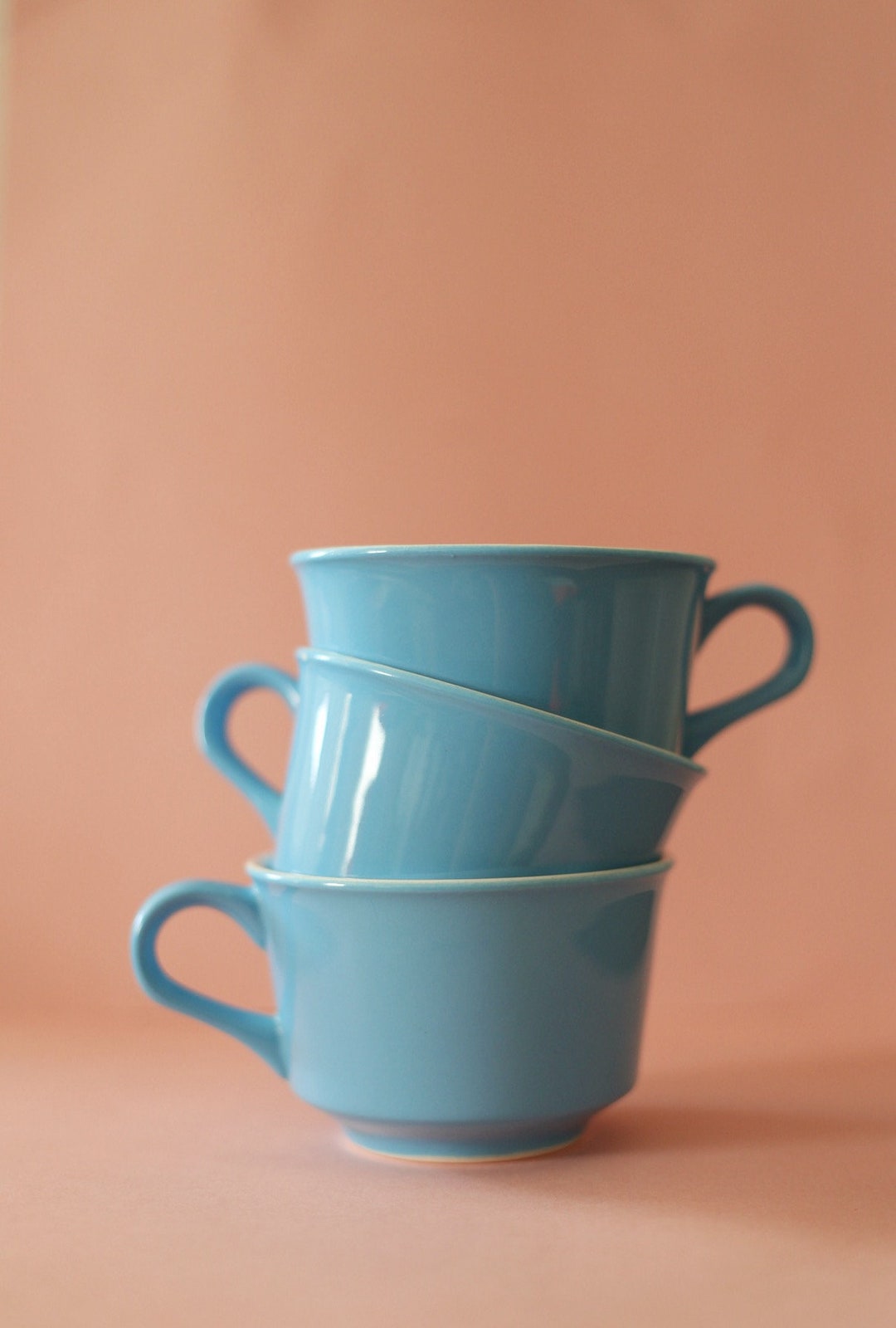 Vintage Nikko Ironstone Blue Mugs/teacups - Etsy