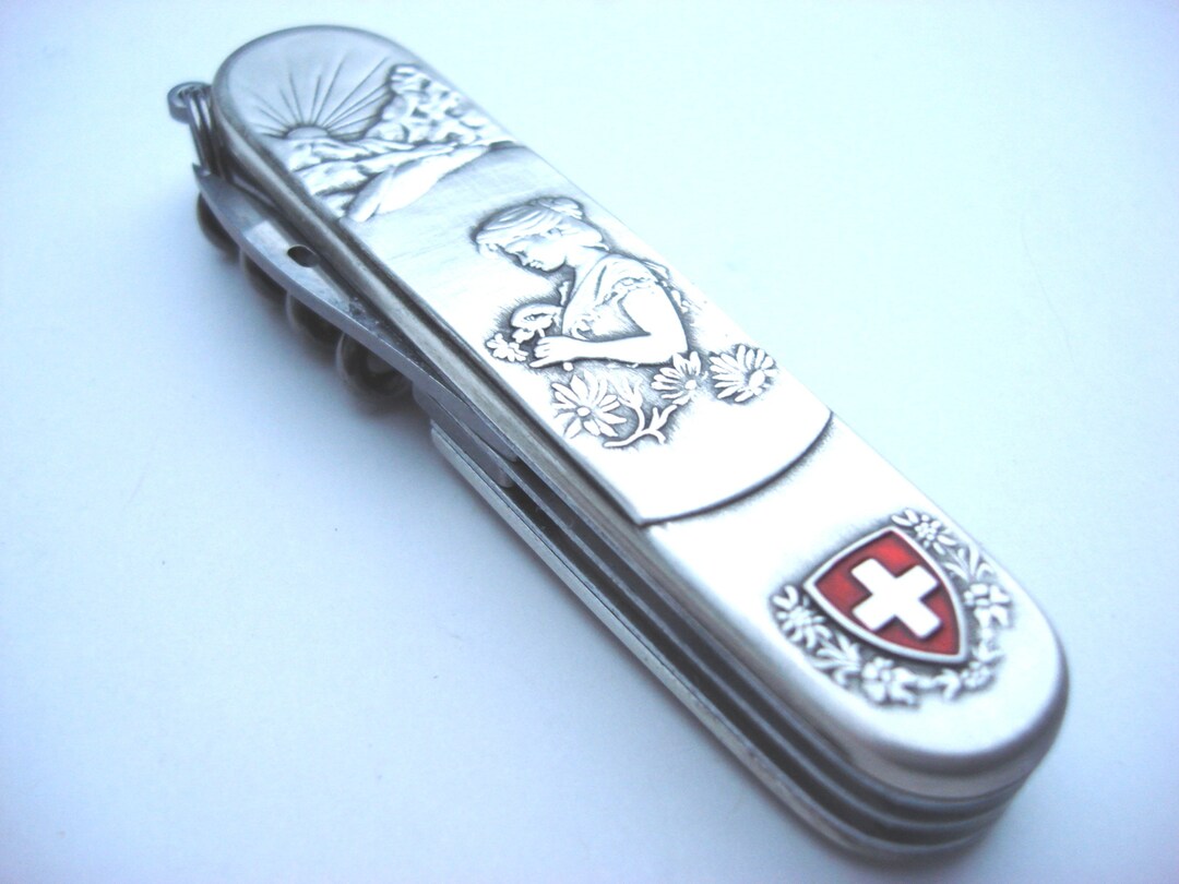 Victorinox Carved Stainless Steel Spartan Swiss Army Knife - Etsy