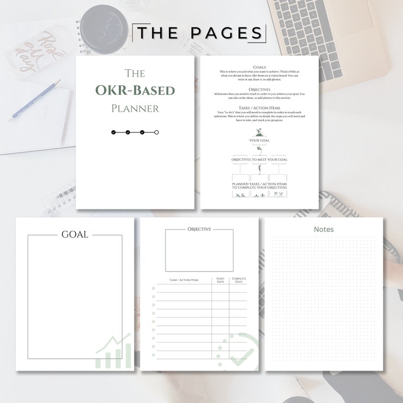 Simple Goal Tracker, Goal Planner, Goal Setting Log, Objectives and Key ...