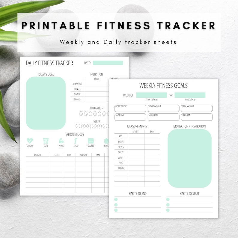 Fitness Tracker, Daily Fitness Tracker, Exercise Log, Workout Log ...