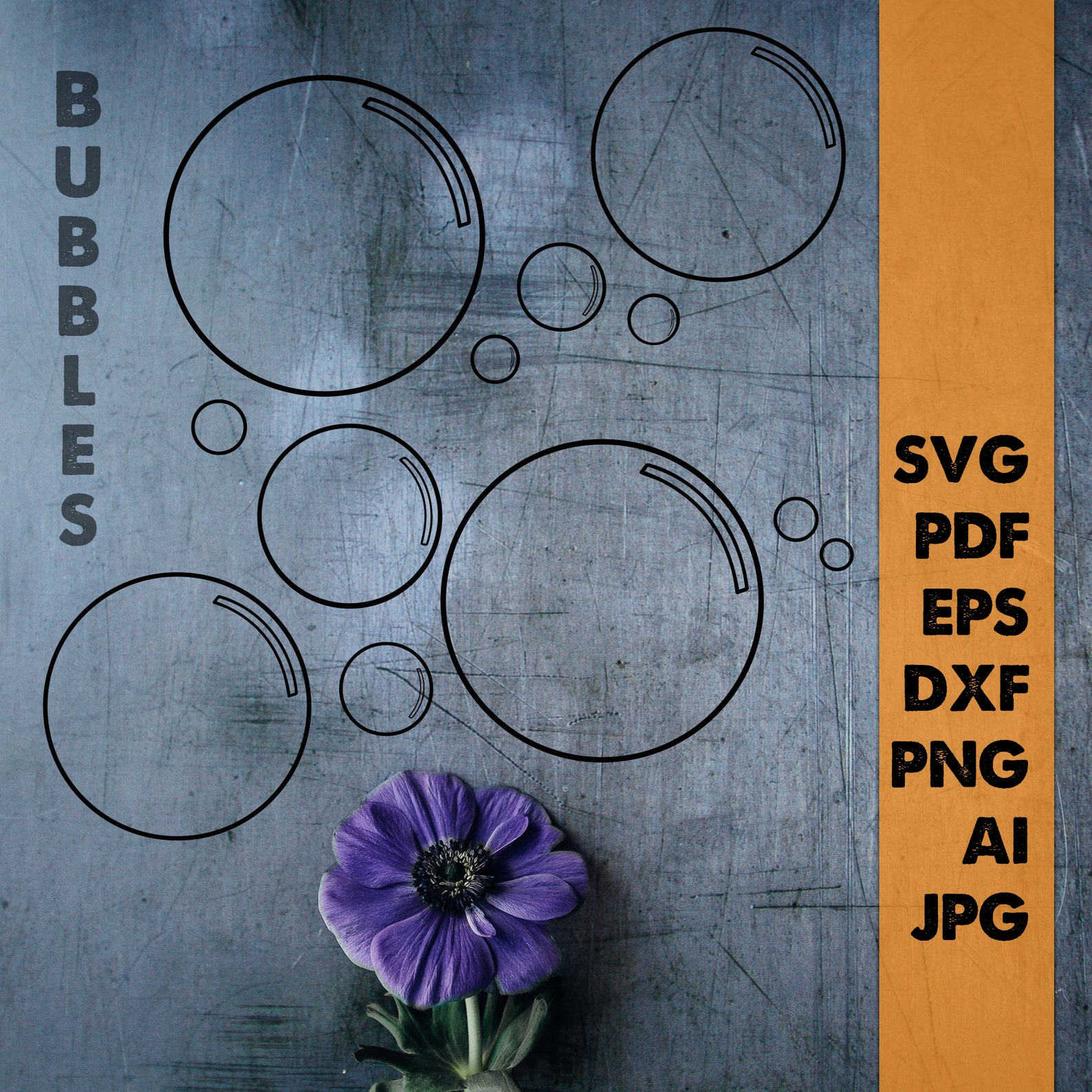 Bubbles Bundle Svg Eps Dxf and More | Bubble Svg | Bubble Clipart ...