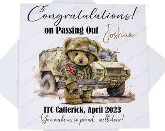 Passing Out Card, Personalised RAF Royal Air Force Passing Out Parade ...