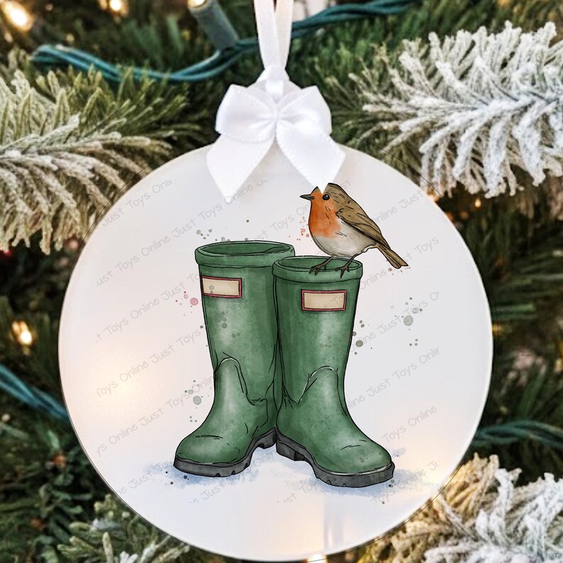 Personalised Memorial Robin Bauble in Memory of Loved One at Christmas ...