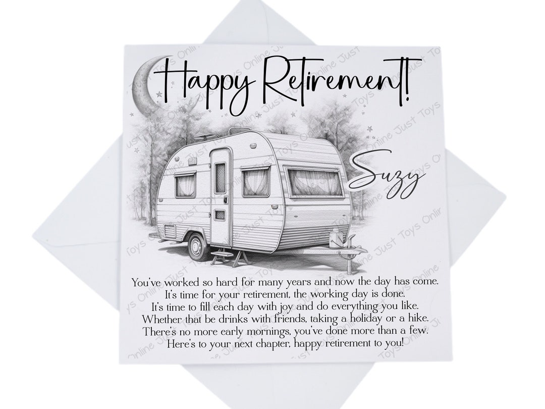Happy Retirement Card, Personalised Retirement Card With Poem Verse, on ...