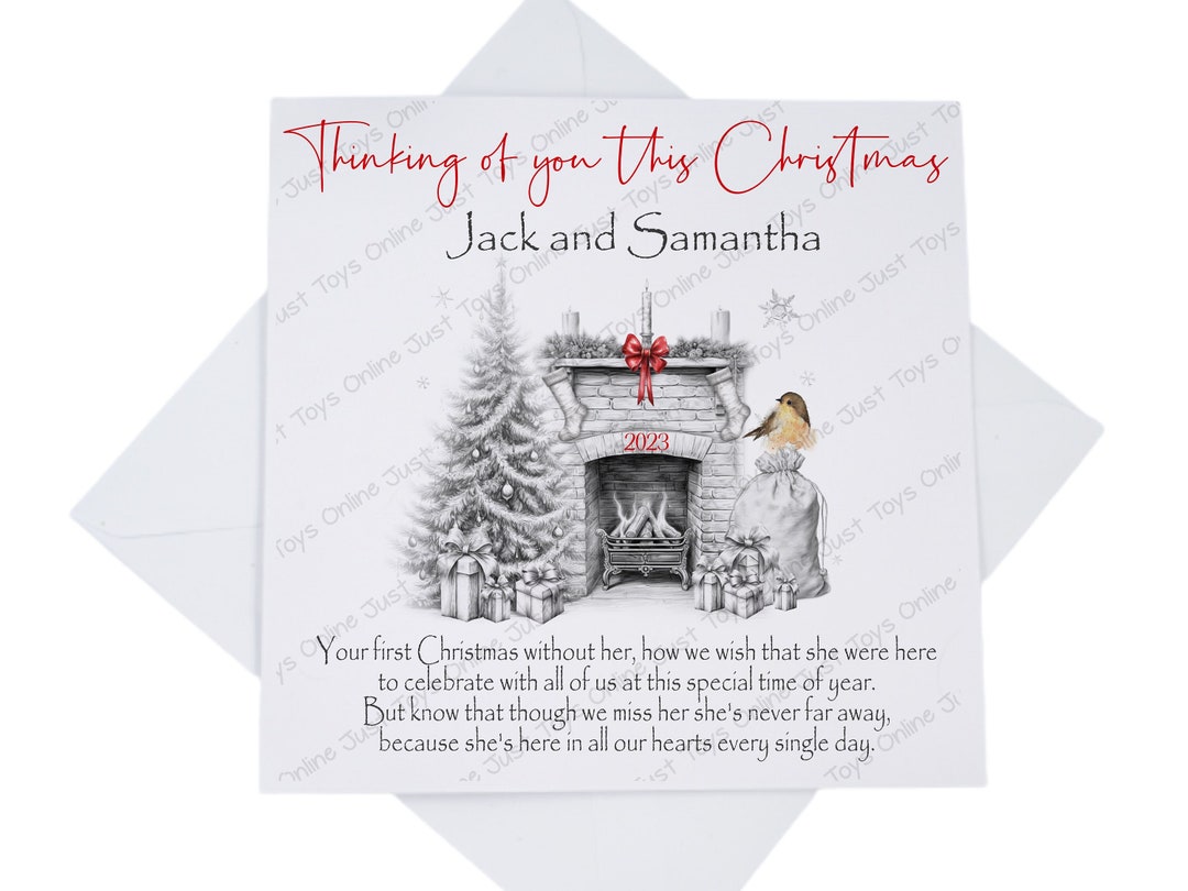 Thinking of You at Christmas Card, Personalised Christmas Card ...