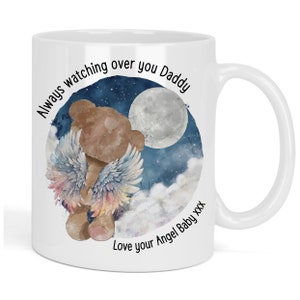 Baby Loss Mug, Angel Baby Personalised Mug, Bereavement Sympathy ...