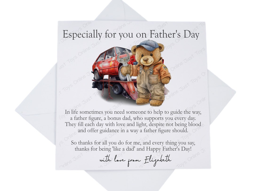 Like a Dad Father's Day Card, Happy Father's Day Card With Poem Verse ...