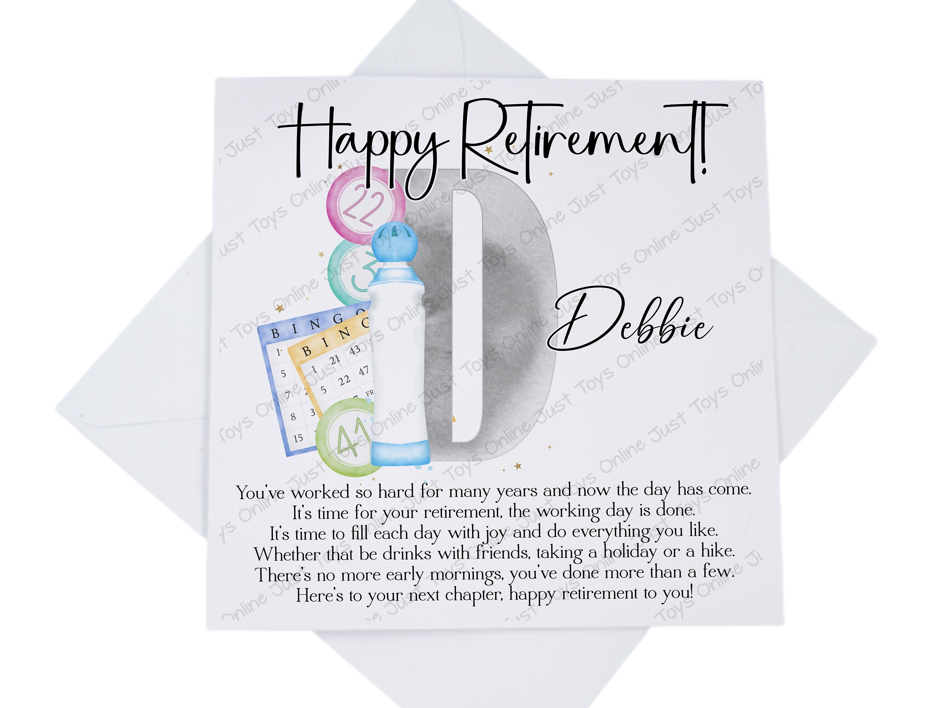 Happy Retirement Card, Bingo Retirement Card With Poem Verse, on Your ...