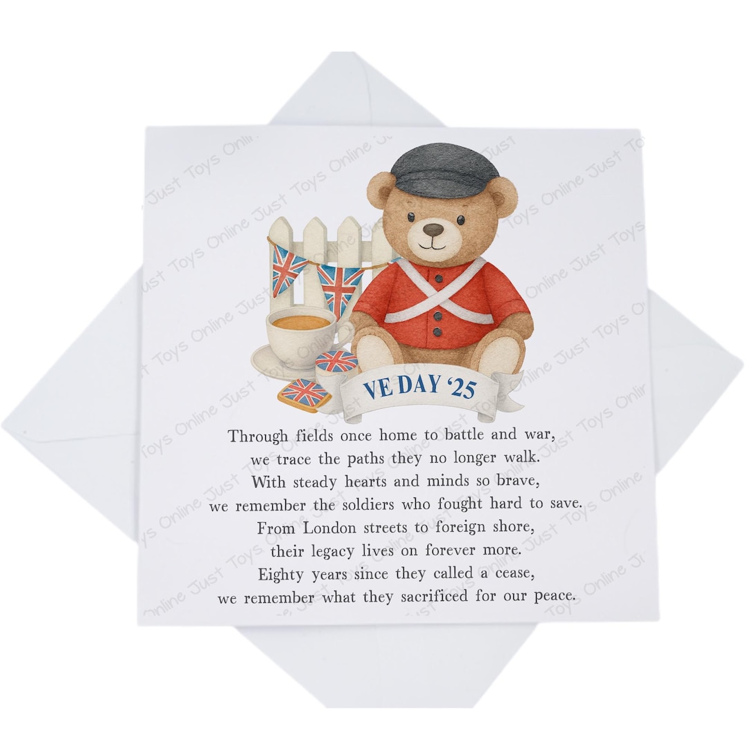 VE Day Greetings Card, Commemorative Keepsake Celebrating 80 Years VE ...
