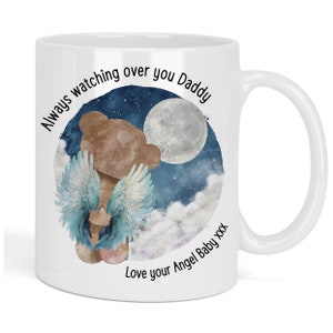 Baby Loss Mug, Angel Baby Personalised Mug, Bereavement Sympathy ...