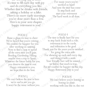 Happy Retirement Card, Personalised Retirement Card With Poem Verse, on ...