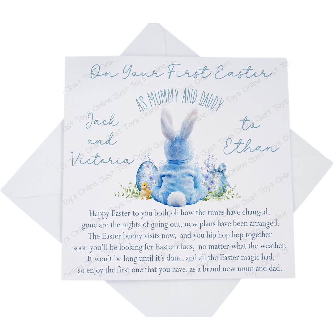 Happy First Easter as Mummy and Daddy Card, 1st Easter Card for New ...