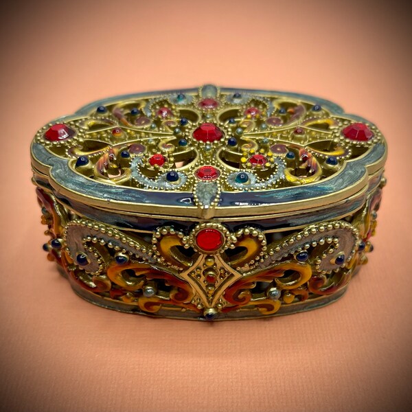 Bejeweled Trinket Boxes - Etsy