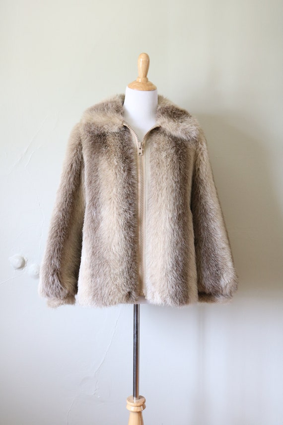 1960s Vintage Faux Fur Coat - Gem