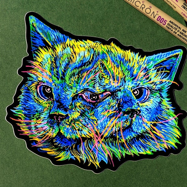 Janus Cat - Etsy