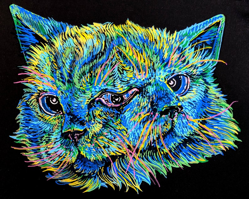 Janus Cat Vinyl Sticker Frankenlouie the Diprosopus Feline - Etsy UK