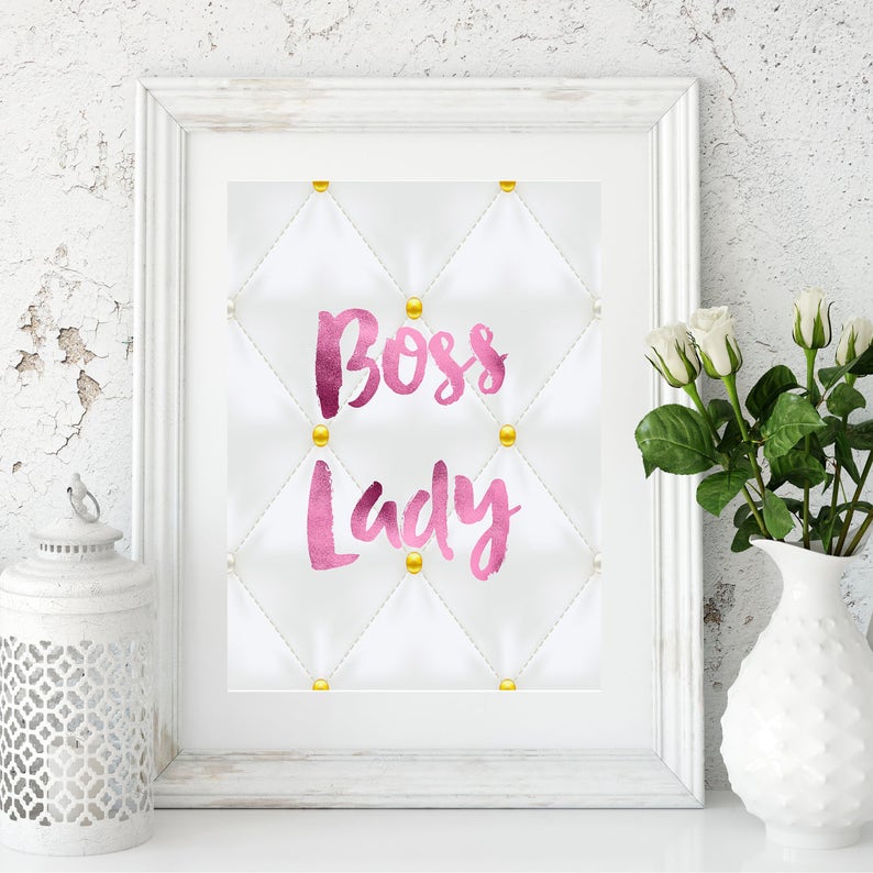 Boss Lady Wall Art Boss Lady Print Boss Lady Printable Boss - Etsy