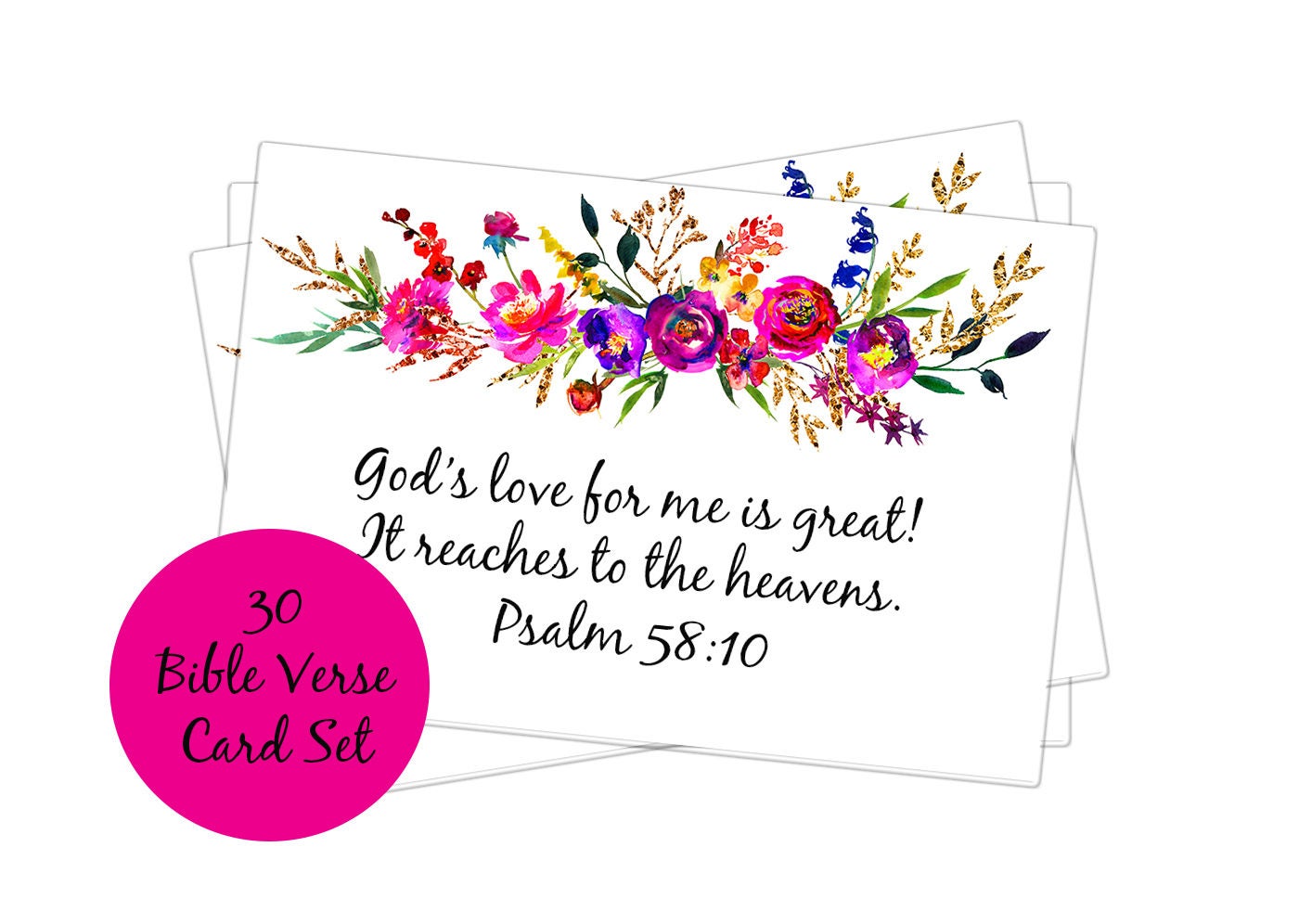 30 Bible Verse Card Set Scripture Card Set Scripture Note - Etsy