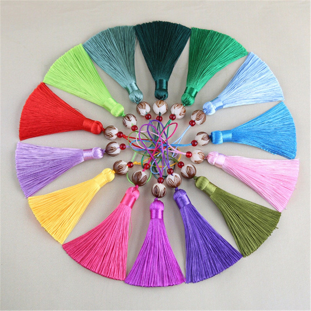 25 Color to Choose,2/10pcs 80mm White Jade Tassel ,tassel Craft,tassel ...