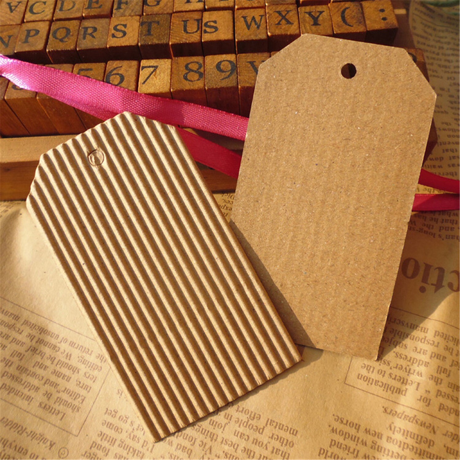 50pcs 4580mm Blank Kraft Paper Tags for Gifts Labeling | Etsy