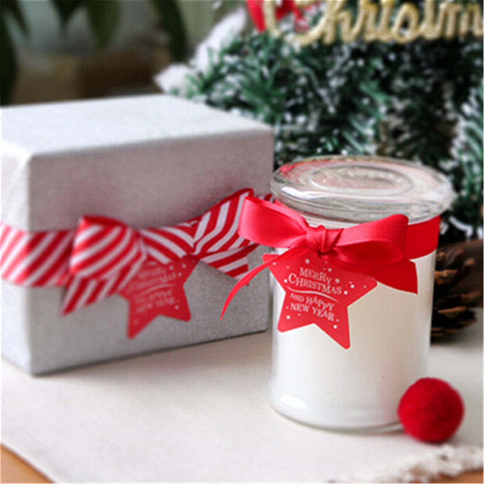 50pcs 53mm Star Christmas Kraft Paper Card for Gifts - Etsy